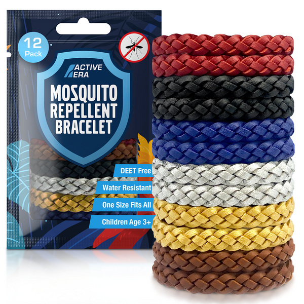 Adventure Mosquito Repellent Bands - 12 Pack with Assorted Colours ...