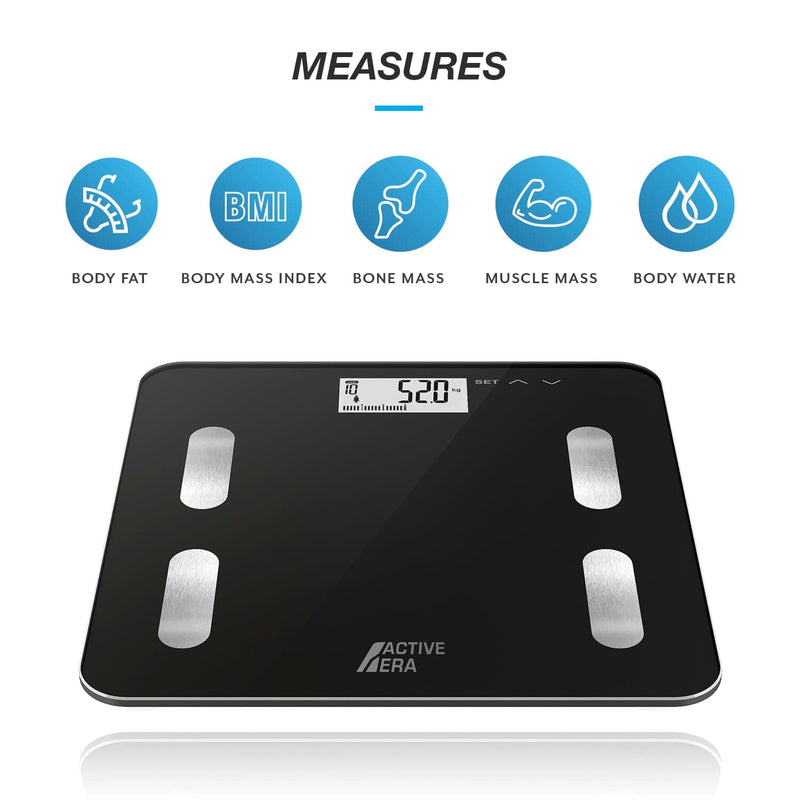 Digital Bathroom Scales - Black | Free Delivery | Active Era