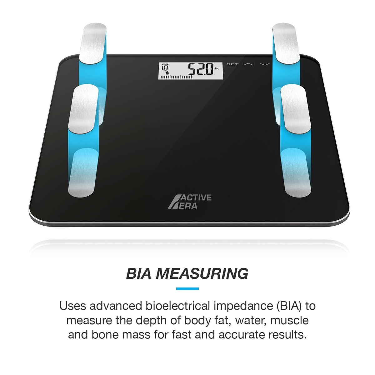 Digital Bathroom Scales - Black | Free Delivery | Active Era